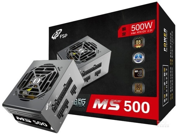 【全汉经典版MS500无模组线版】报价_参数_图片_论坛_FSP FSP500-50SD全汉电源报价-ZOL中关村在线