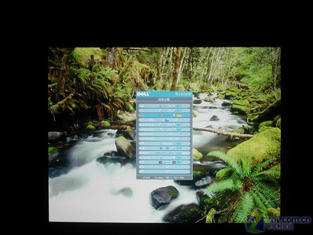 真实还原DELL 5100MP投影机调节效果图_戴尔 5100MP_投影机评测-中关村在线
